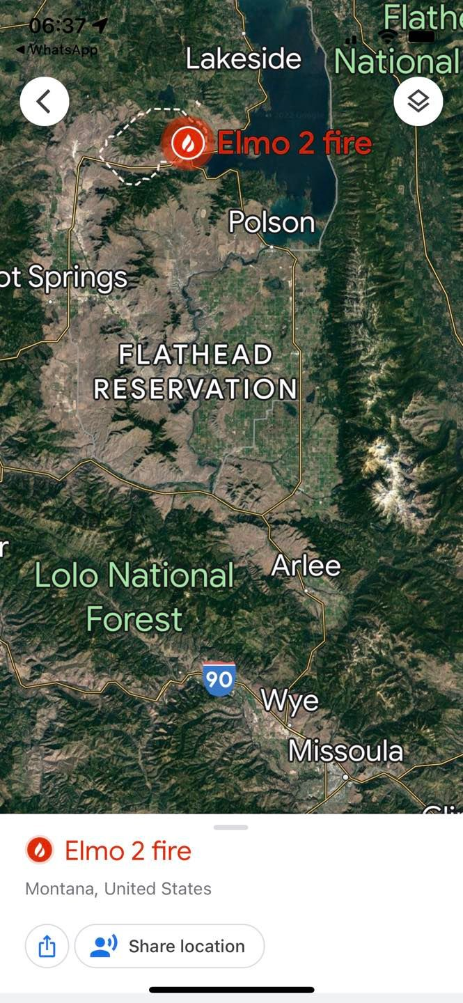 Elmo Fire | Elmo, MT | Newly Reported! – NW Fire Blog